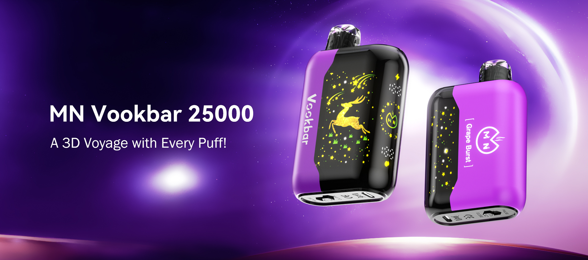 MN Vookbar 25000 Disposable Vape | 3D Curved Screen